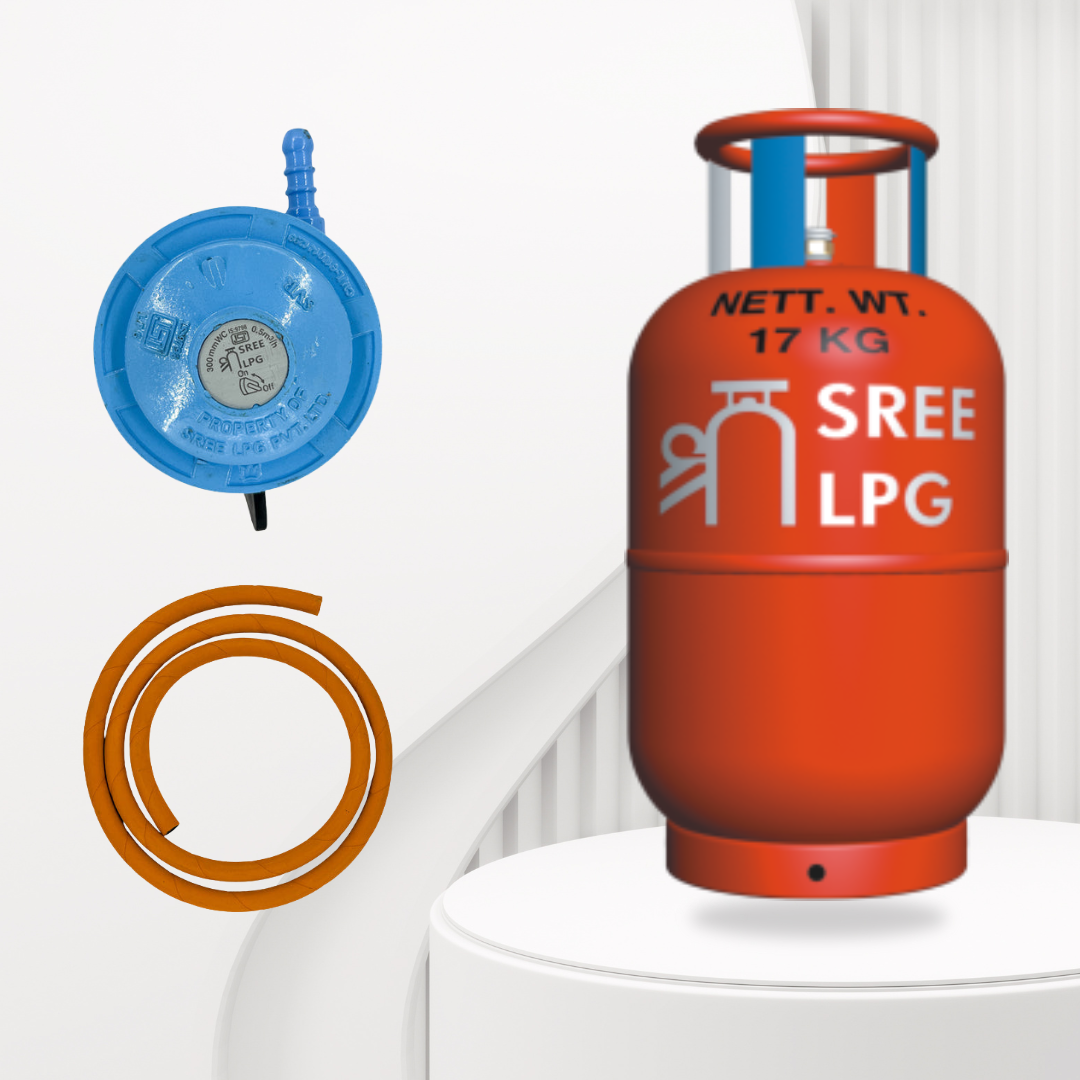 17Kg New Connection with Gas, Regulator and LPG Hose – Sree LPG